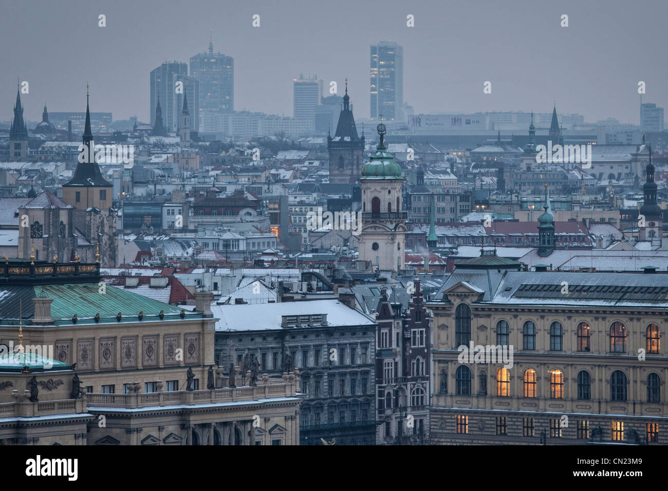 Rooftops in Prague Stock Photo - Alamy