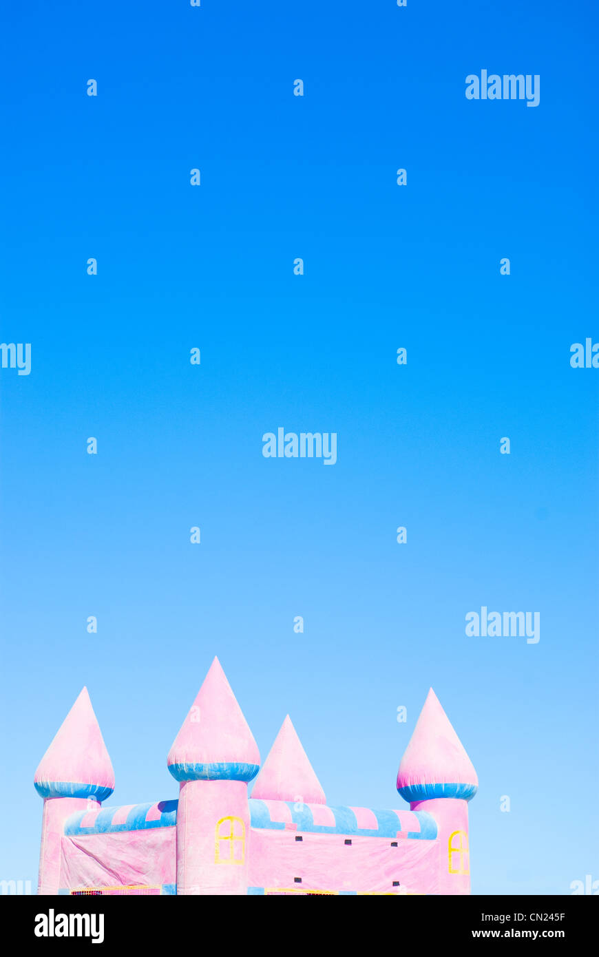 Pink fairy tale castle Stock Photo - Alamy