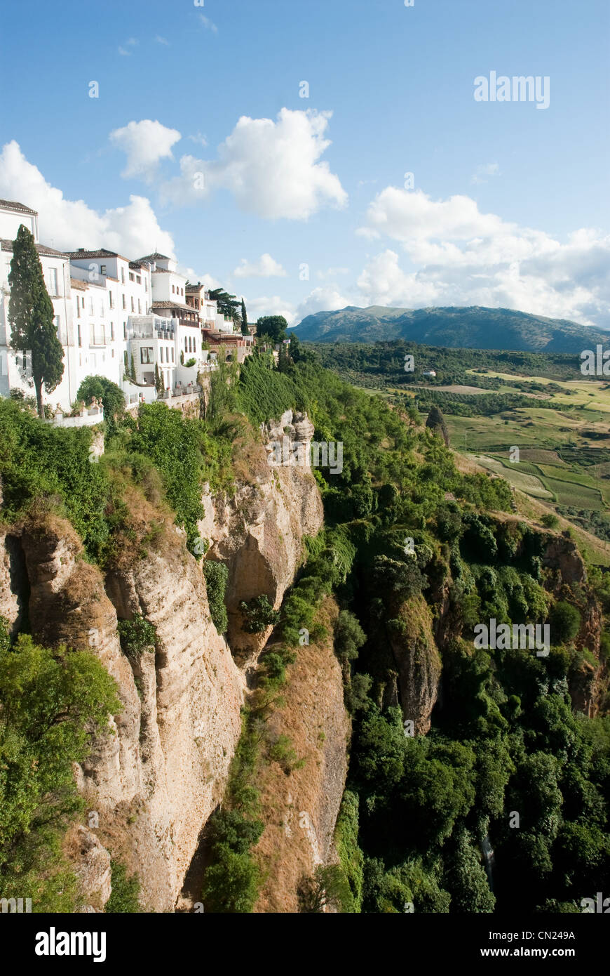 Village on cliff malaga spain hi-res stock photography and images - Alamy