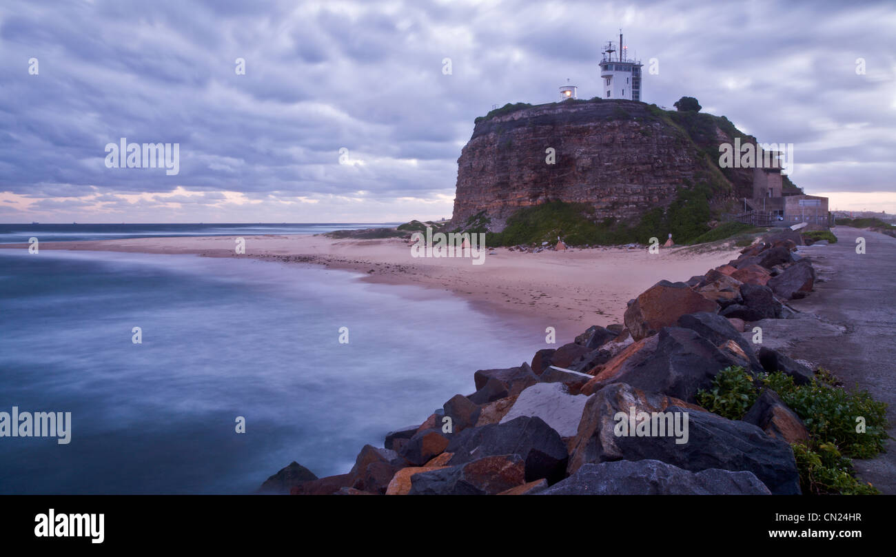 Nobbys head lighthouse hi-res stock photography and images - Alamy