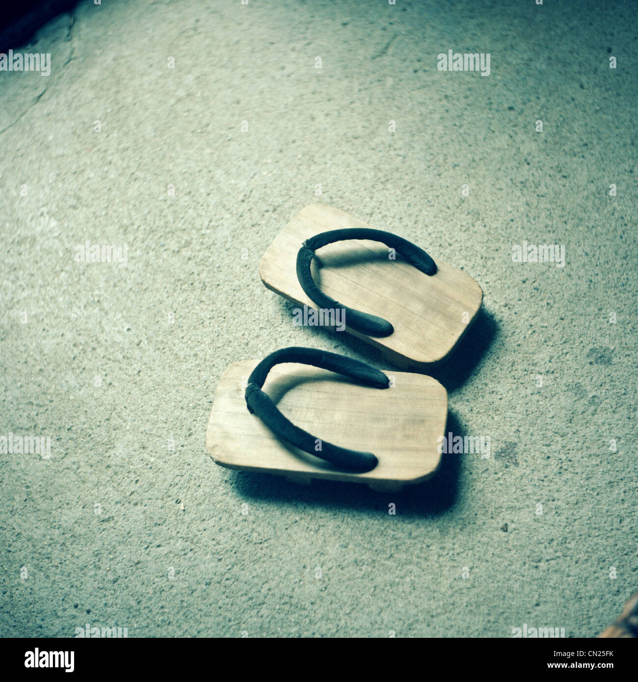 Japanese wooden flip flops hi-res stock photography and images - Alamy