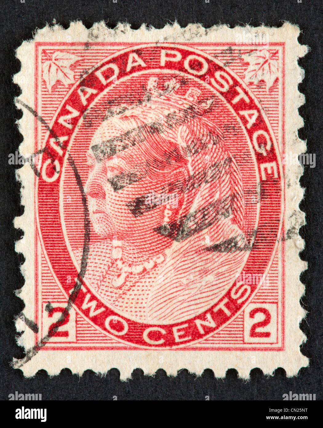 Canadian postage canada stamp queen victoria hi-res stock photography ...