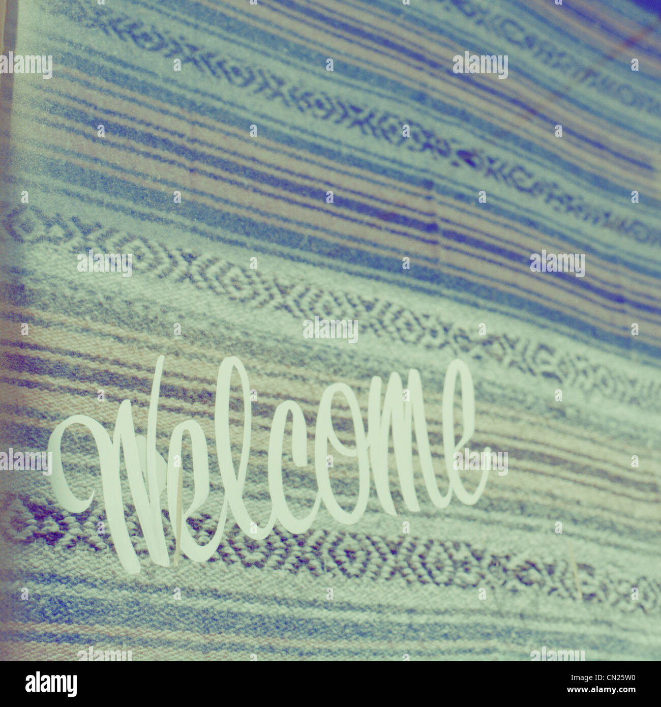 Welcome rug hi-res stock photography and images - Alamy