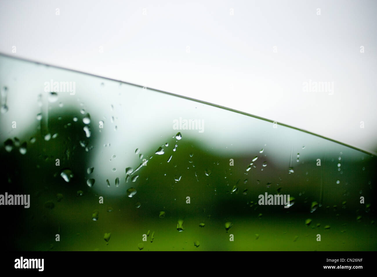Raindrops on car window Stock Photo - Alamy