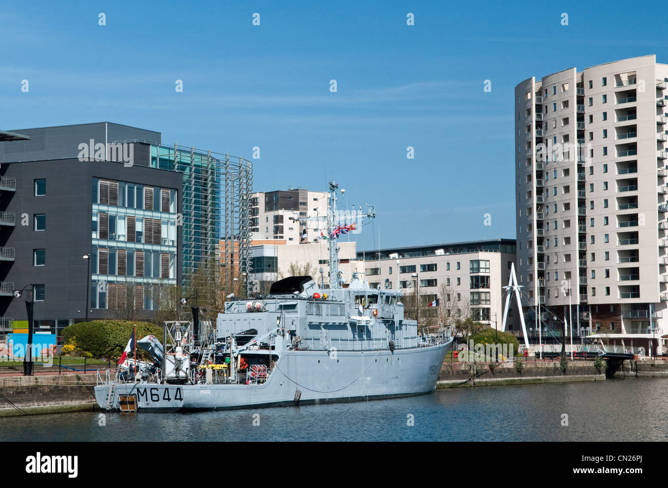 M644 Tripartite Class Minehunter from Dutch Navy moored up in one of ...