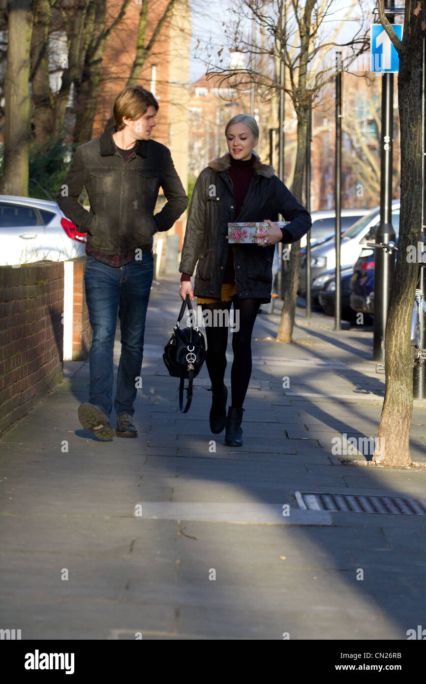 Fearne Cotton leaves the BBC radio one building Stock Photo - Alamy