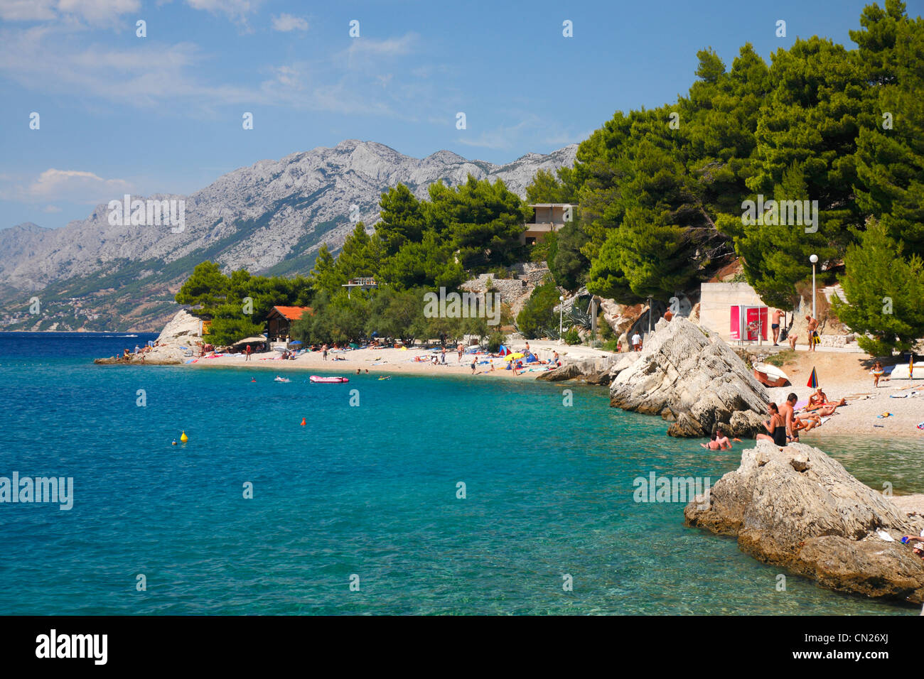 Brela sand beach Stock Photo - Alamy