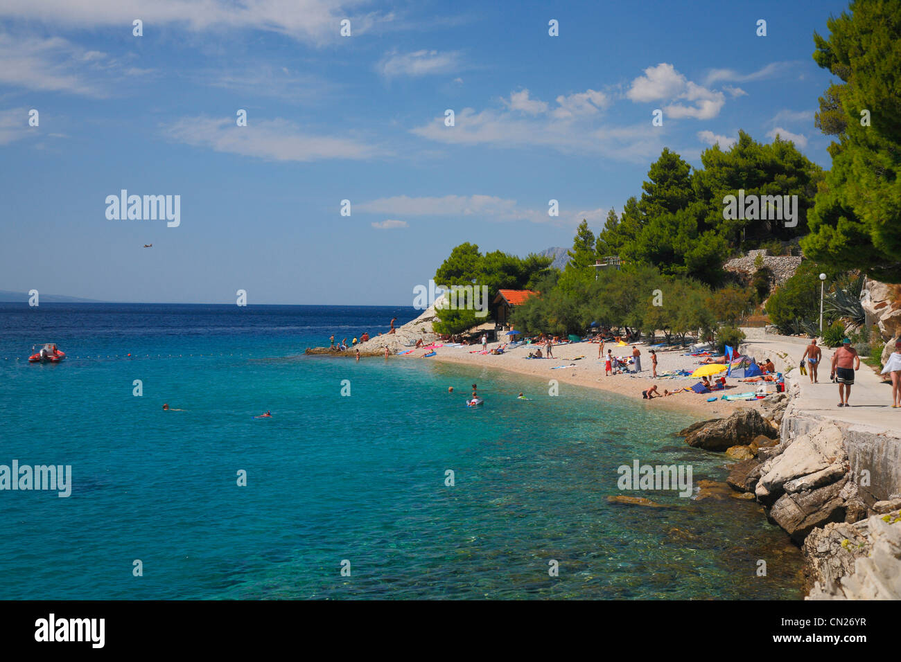 Brela sand beach Stock Photo - Alamy