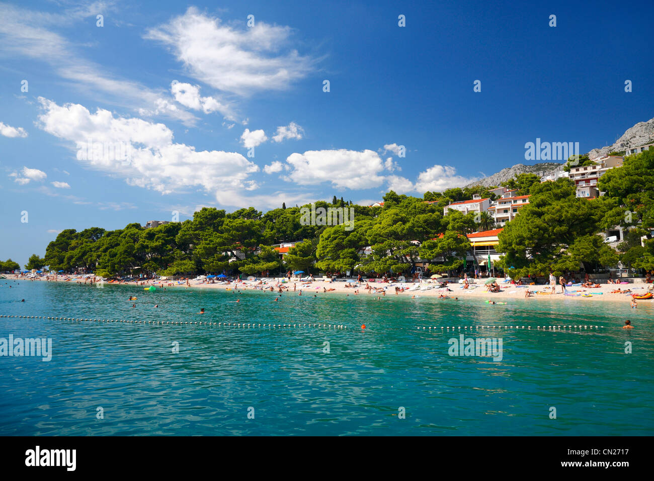 Brela sand beach Stock Photo - Alamy