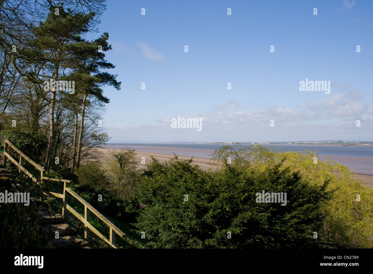 The view from Banks promenade at Bowness on Solway, Cumbria Stock Photo ...