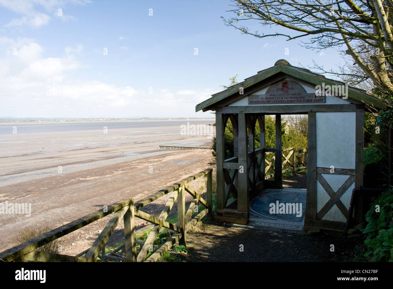 Banks promenade, the starting point for the Hadrian's Wall trail, at ...