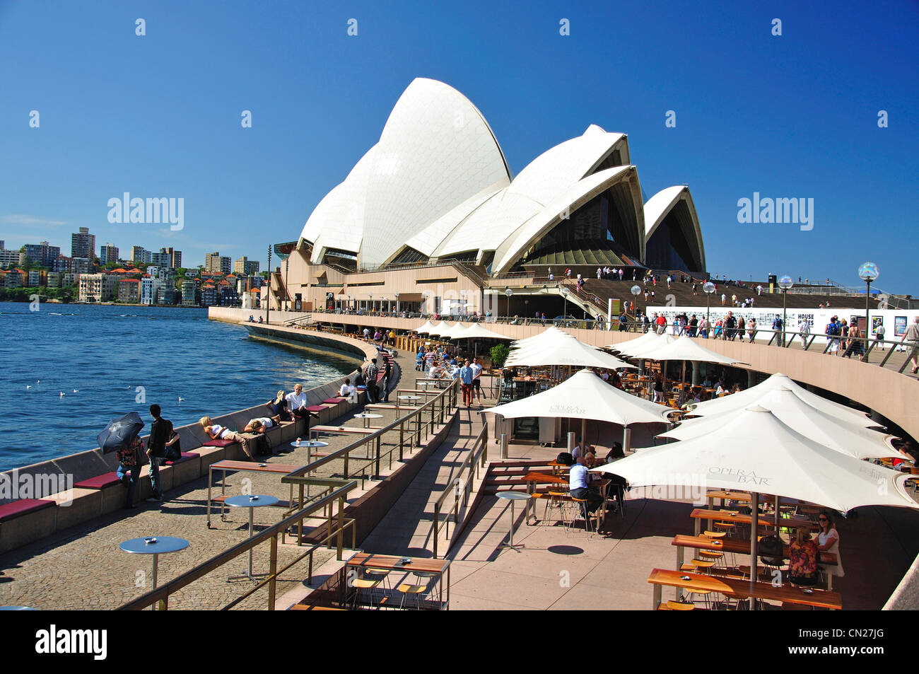 Sydney Opera House on Bennelong Point, Sydney Harbour, Sydney, New ...