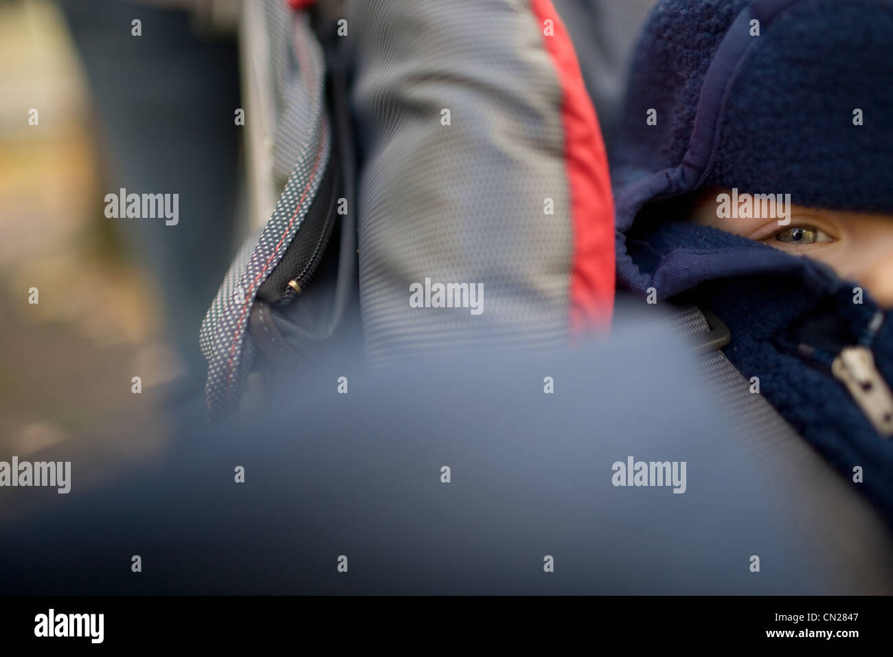 Toddler boy in pushchair, close up Stock Photo - Alamy