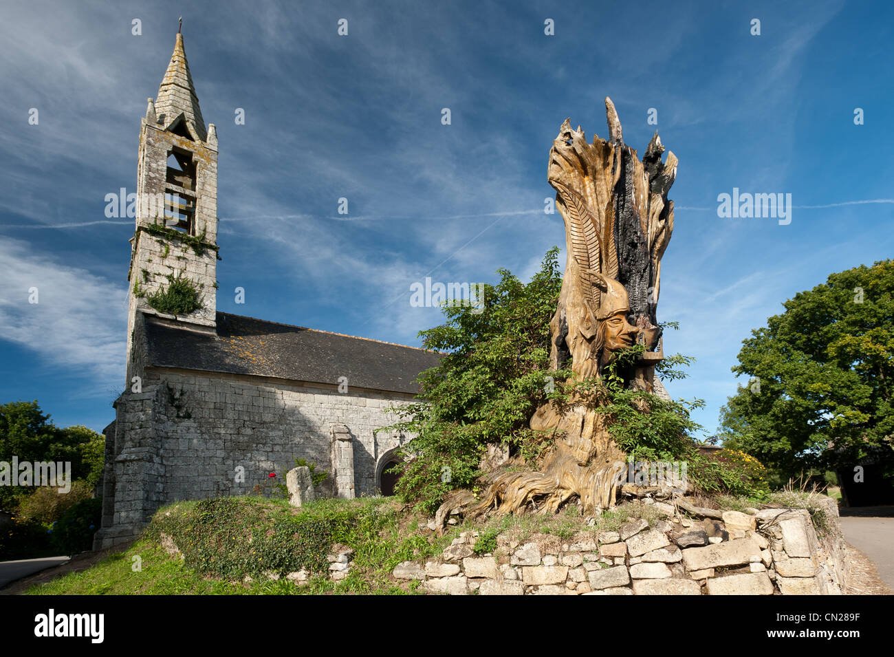 France, Finistere, Rosporden, Loc Jean chapel Stock Photo - Alamy
