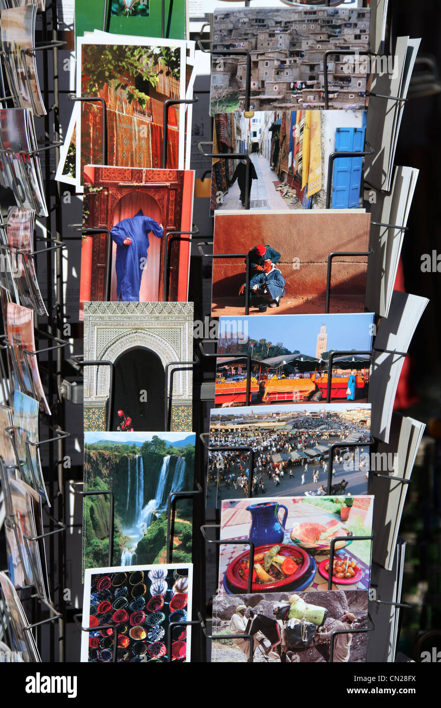 Postcards of Marrakech Stock Photo - Alamy