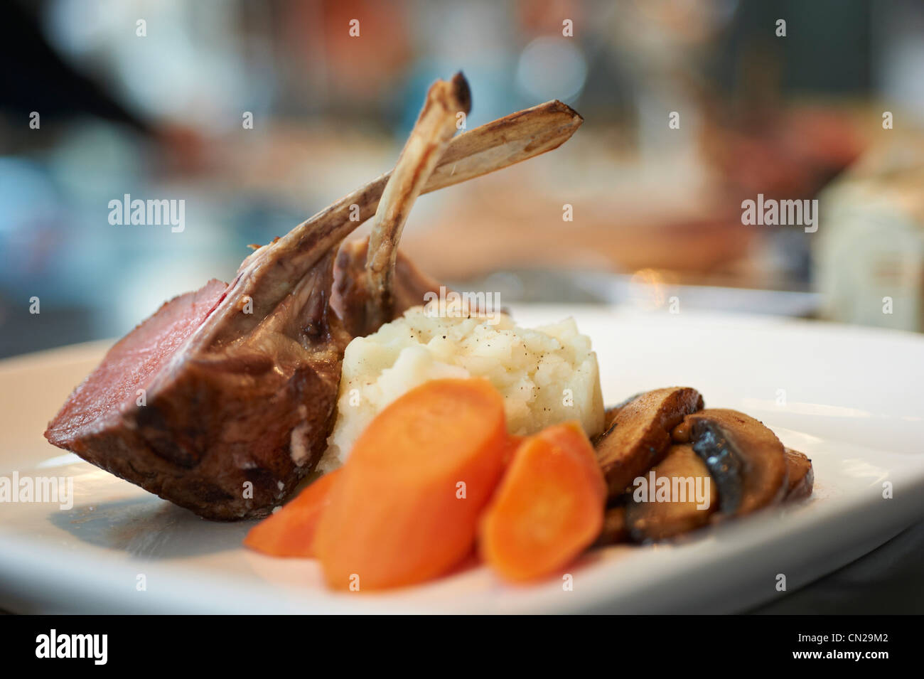 French trimmed lamb chops hi-res stock photography and images - Alamy