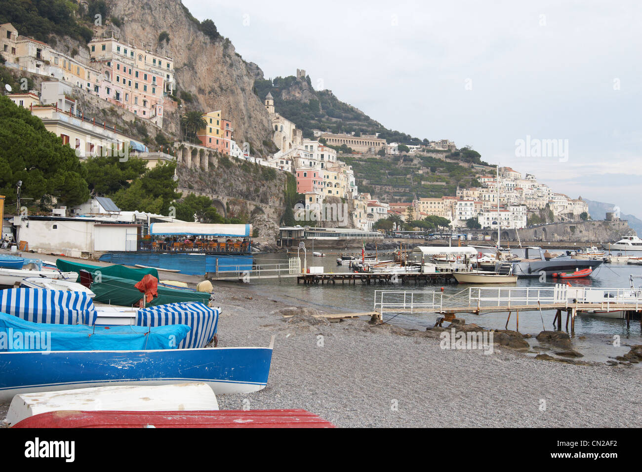 Amalfi city view hi-res stock photography and images - Alamy