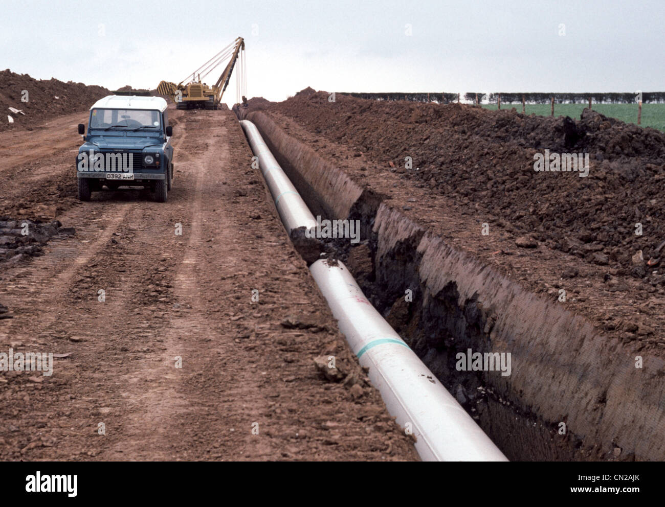 Gas Pipeline - Pipe Laying Stock Photo - Alamy