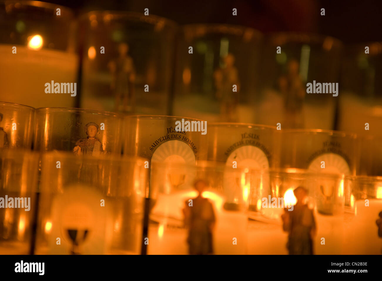 Lit Of Candles High Resolution Stock Photography and Images - Alamy