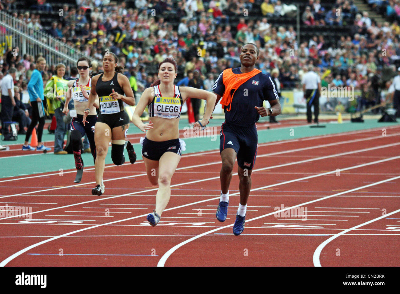 Paralympian Libby Clegg at the Diamond League meeting at Crystal Palace ...