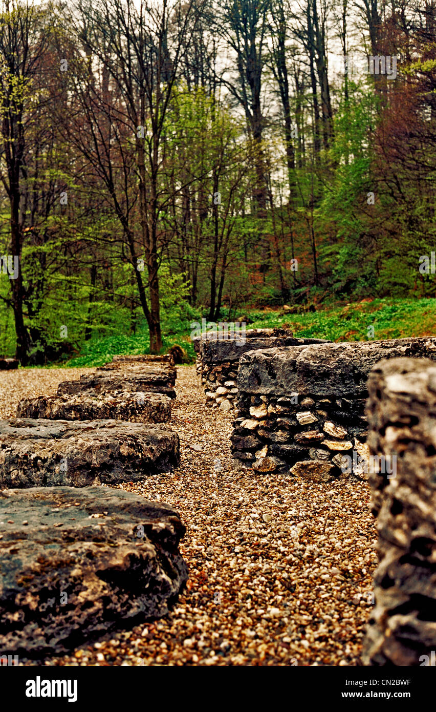 Ruins of the ancient city Sarmizegetusa Regia, capital of the Dacian ...