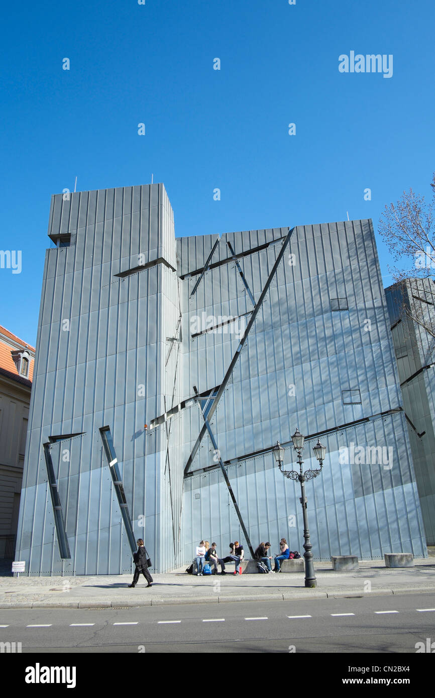 Jewish Museum in Berlin Germany designed by Daniel Libeskind Stock ...