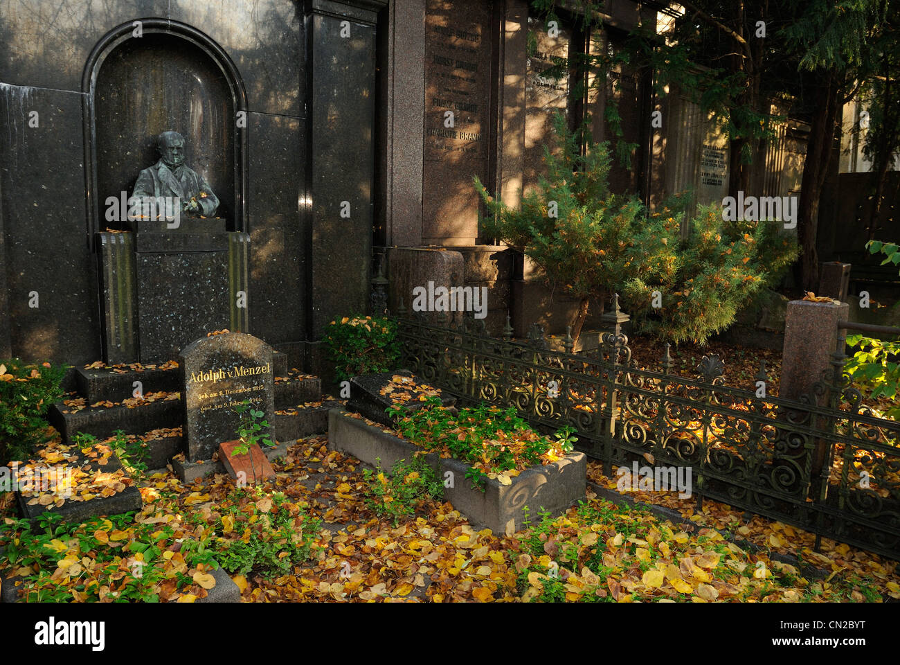 Grave of Adolph von Menzel, 1815 - 1905, German painter and most ...