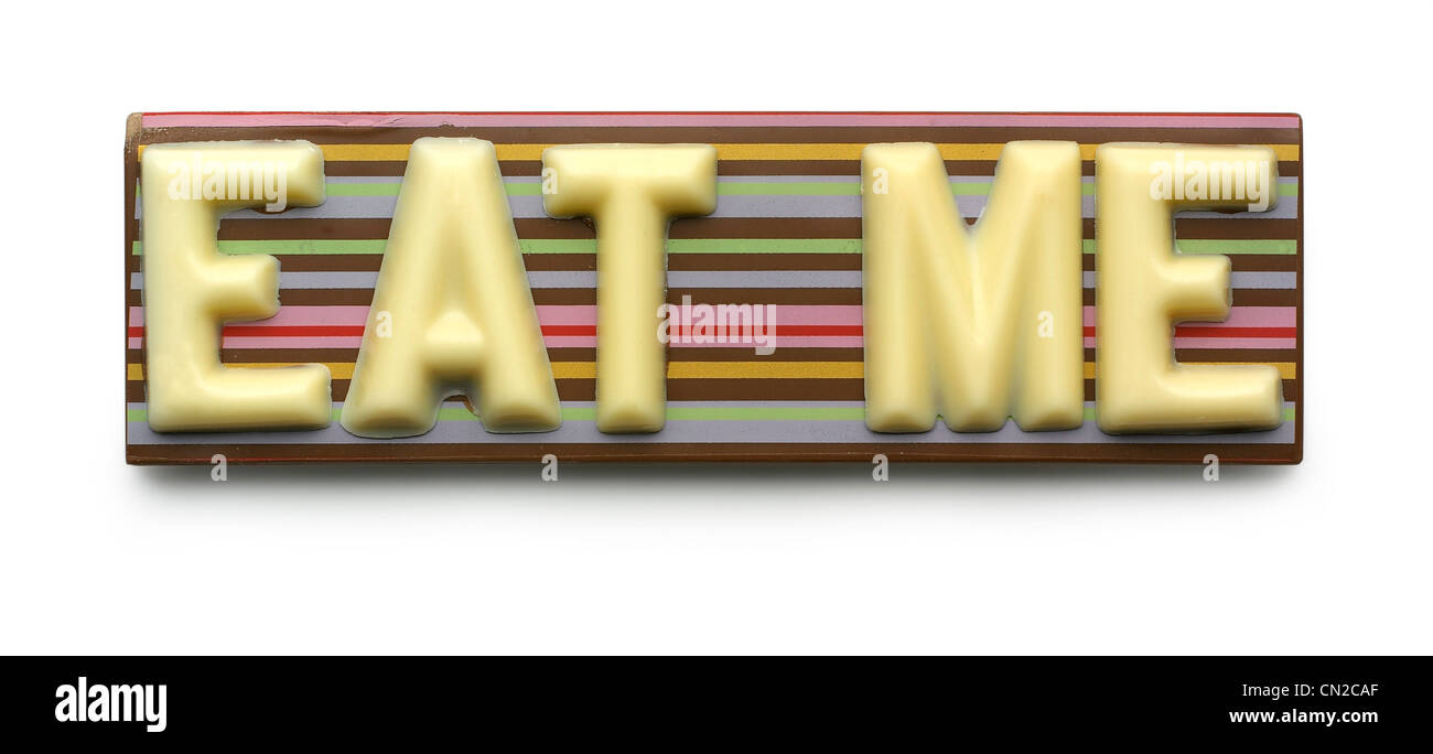 Eat me sign Stock Photo - Alamy