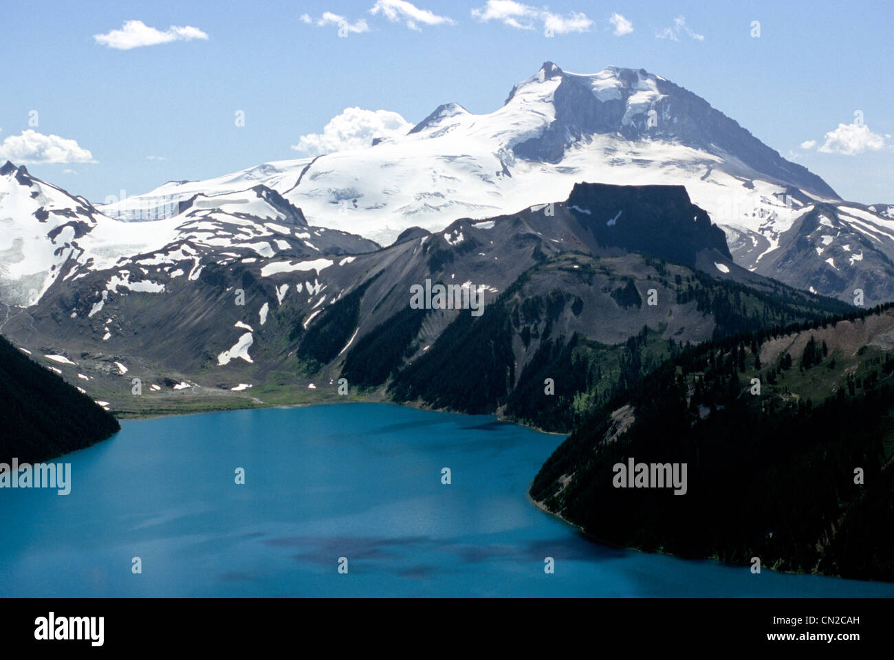 Mt Garibaldi, Table Mountain and Garibaldi Lake in Summer, Garibaldi ...