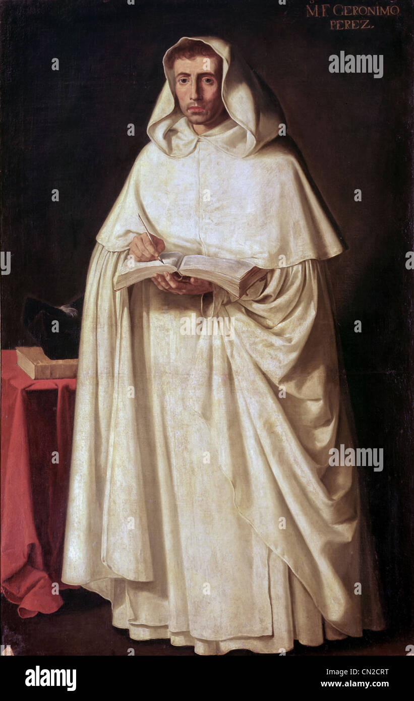Francisco Zurbaran Portrait of brother Jeronimo Perez XVII th century ...