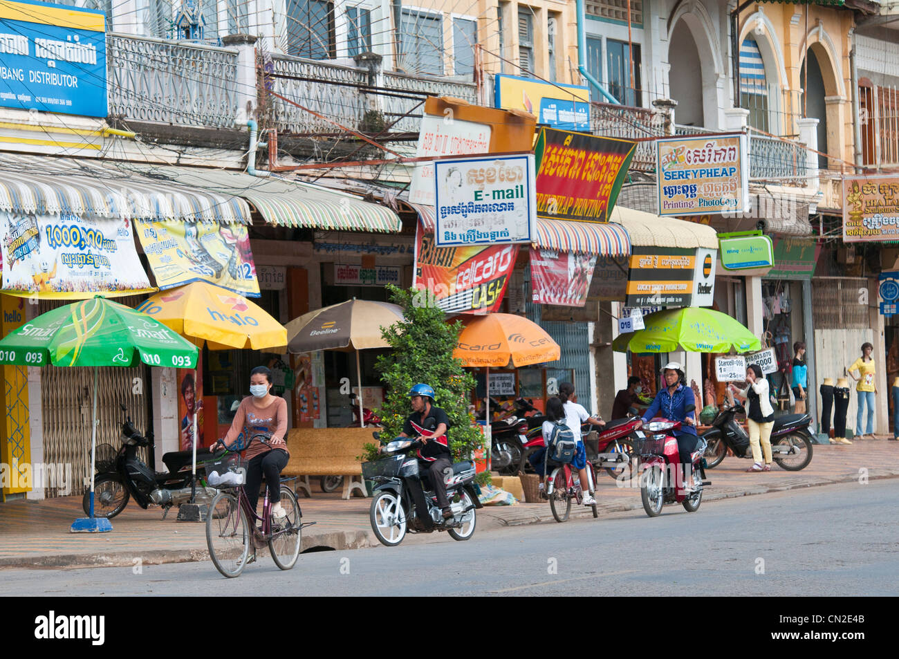 Cambodia, Battambang Province, town of Battambang, French colonial ...