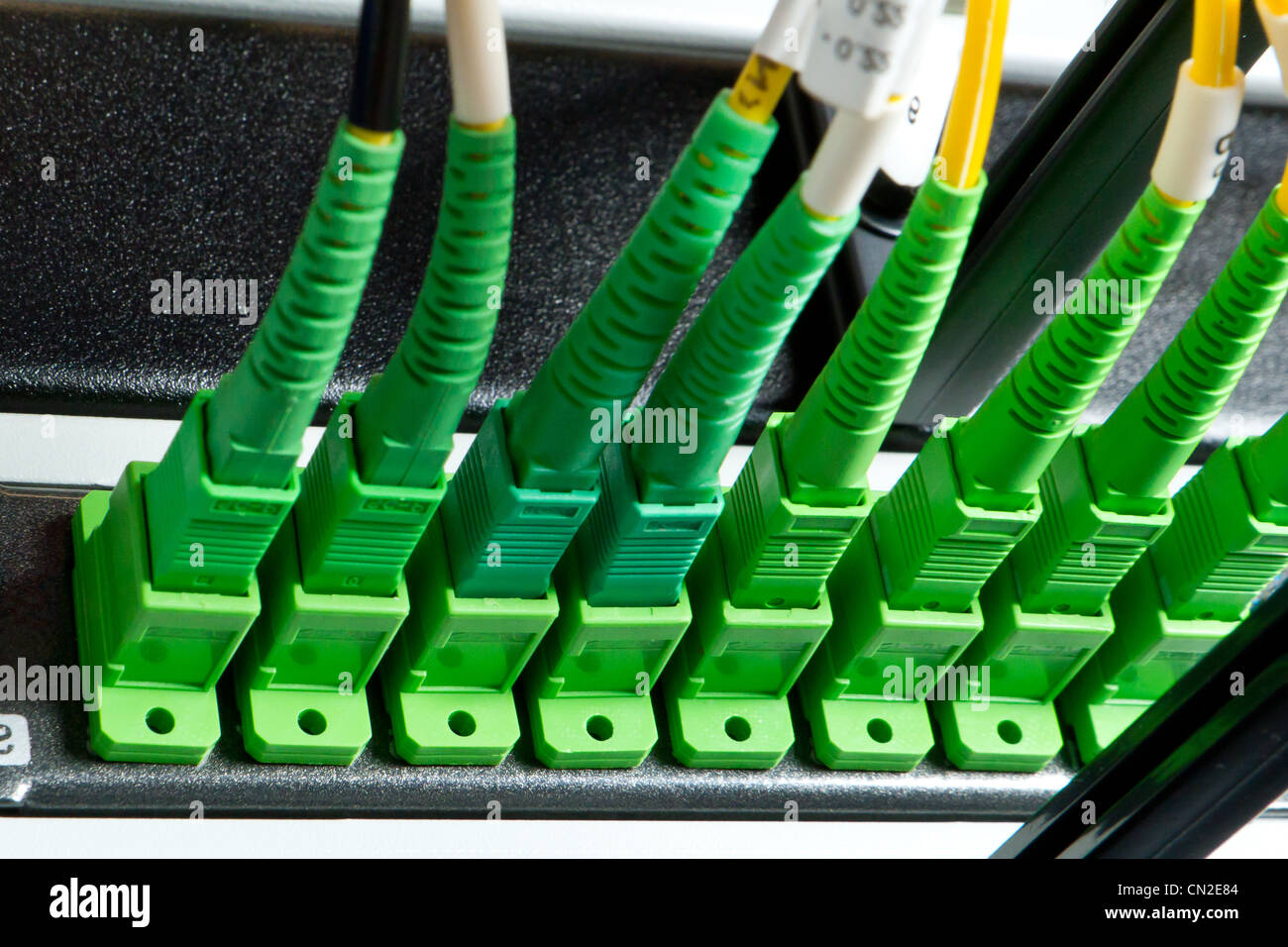 optic fiber hub as part of internet infrastructure Stock Photo - Alamy
