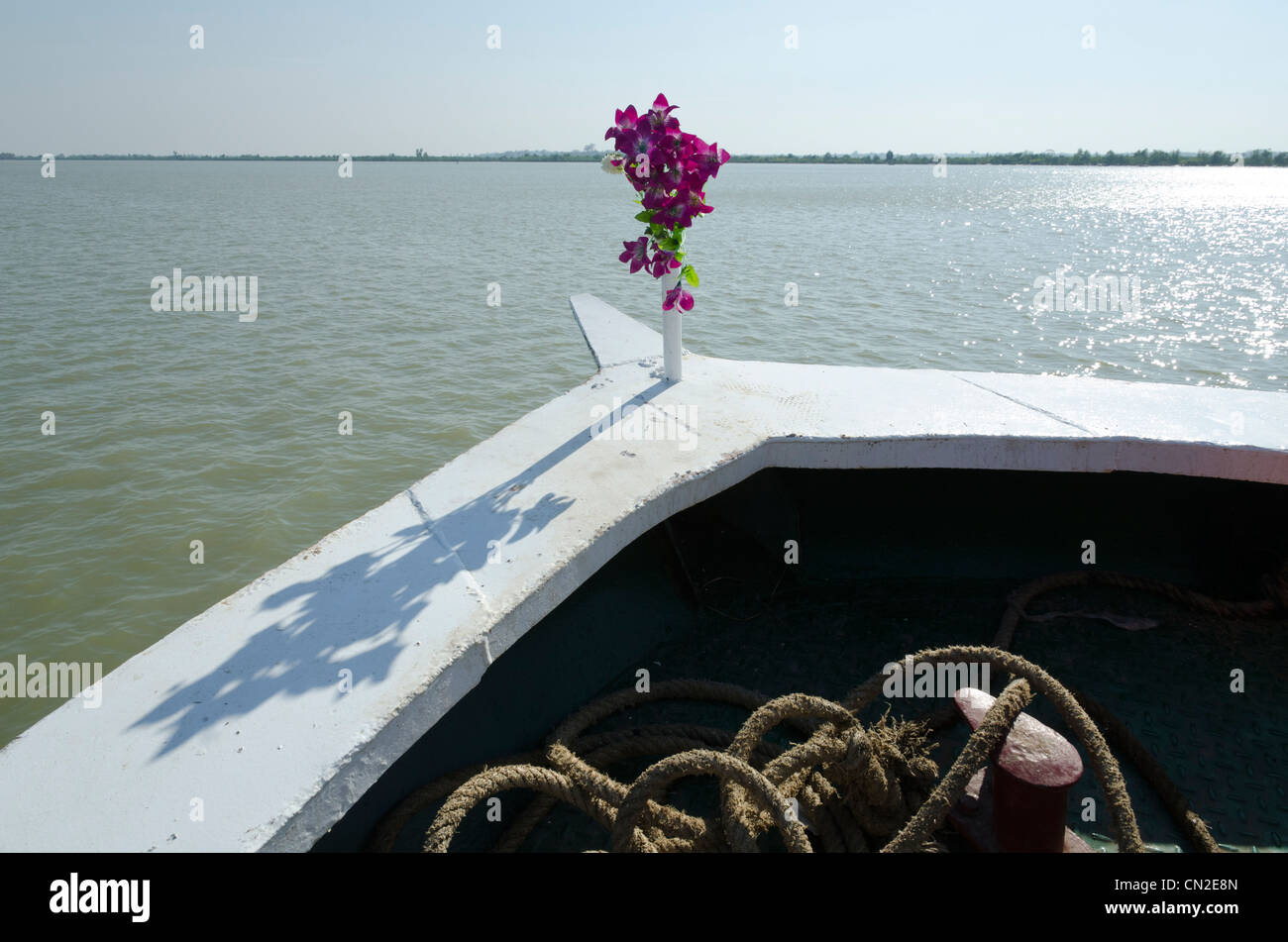 Public ferry between Pathein and Labutta. Irrawaddy delta. Myanmar ...