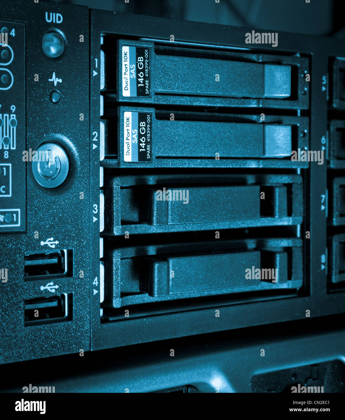 Detail of hard drive cluster in data center Stock Photo - Alamy