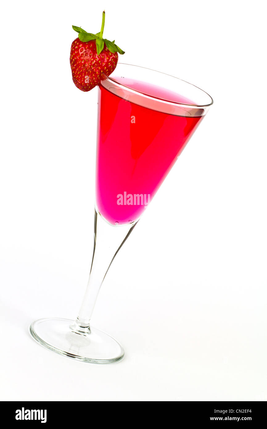 Refreshing red cocktail Cut Out Stock Images & Pictures - Alamy