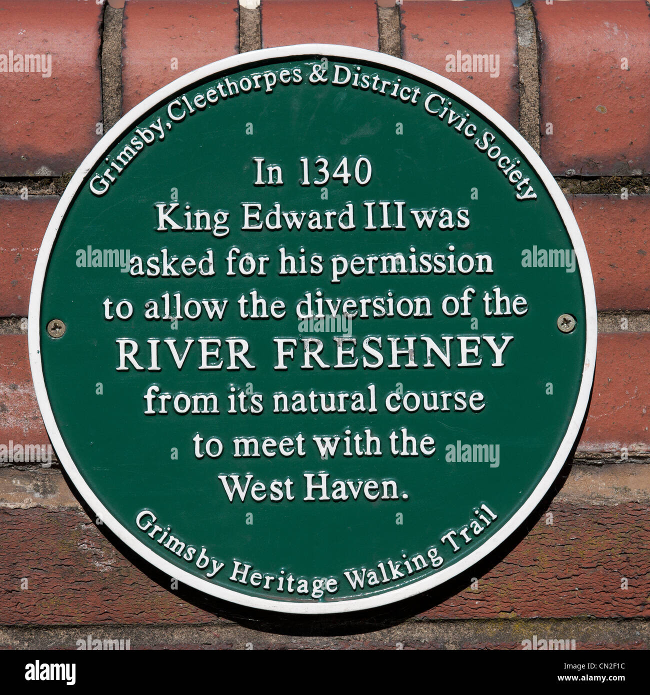 Plaque river freshney haven mill hi-res stock photography and images ...