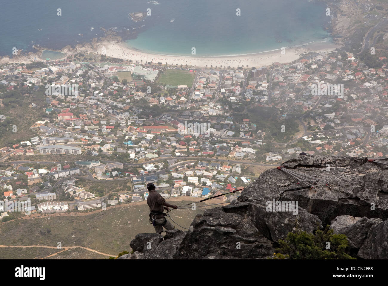 Cape town abseil table mountain hi-res stock photography and images - Alamy