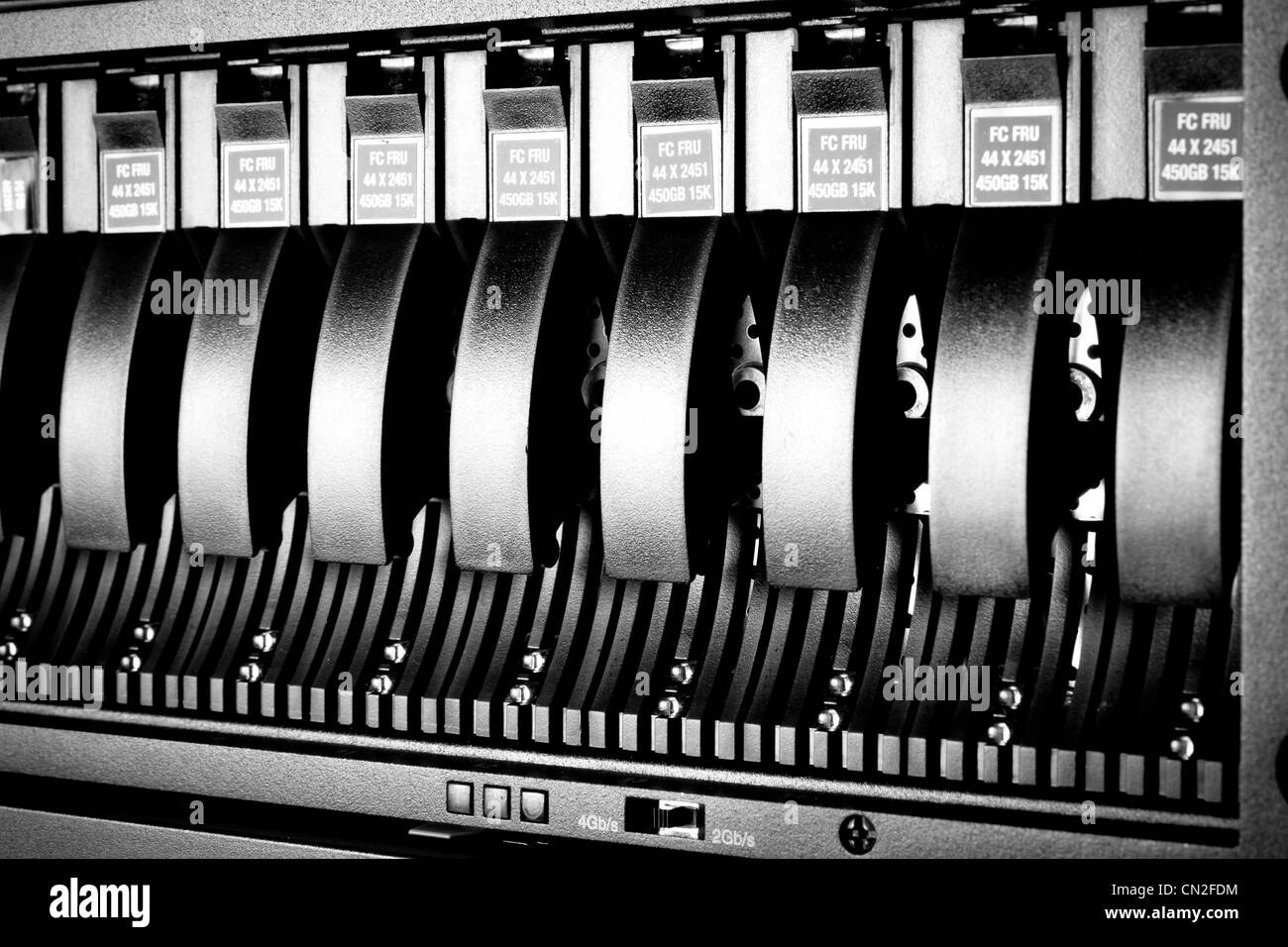 Detail of hard drive cluster in data center Stock Photo - Alamy