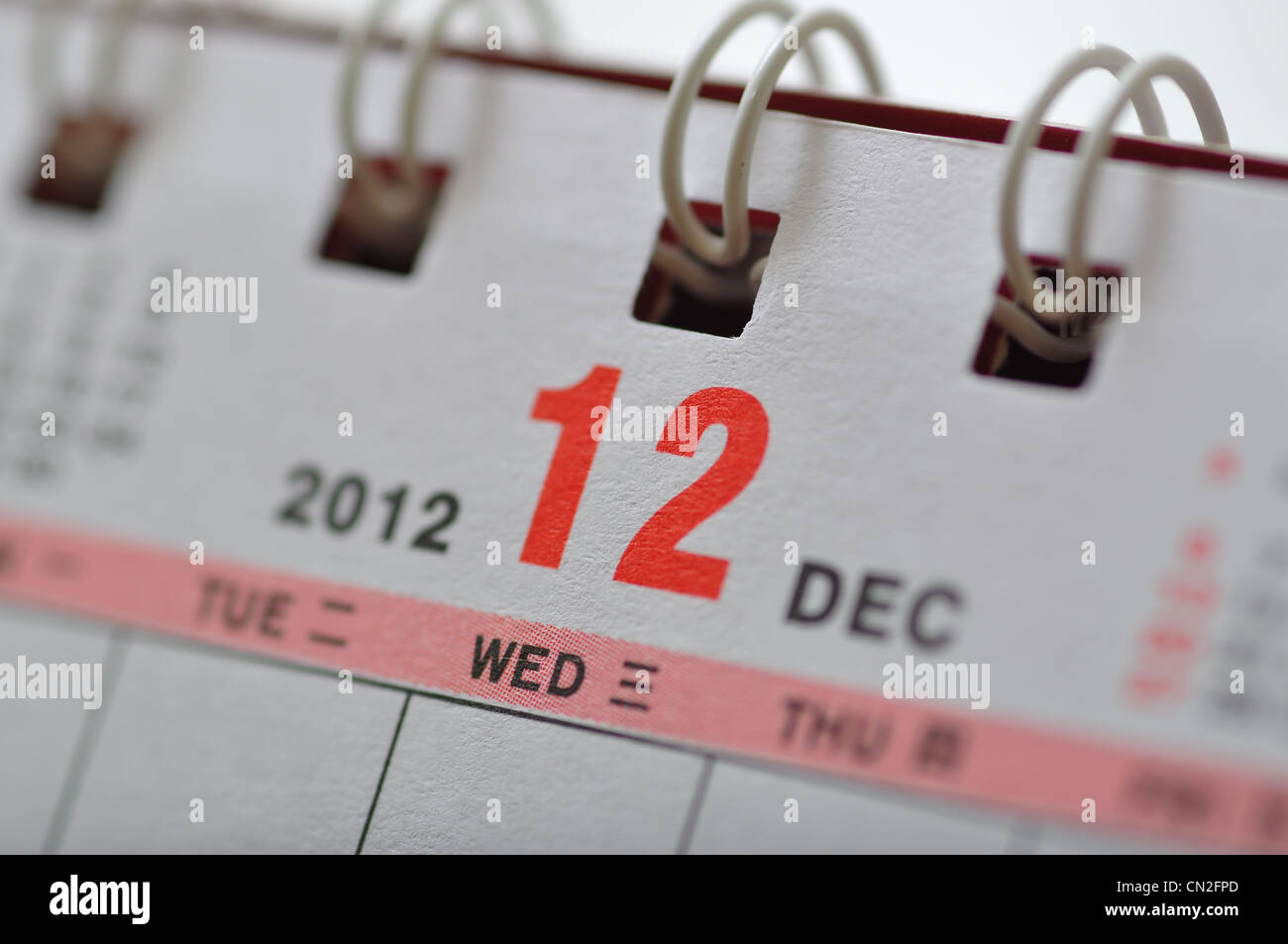 2012 calendar hi-res stock photography and images - Alamy