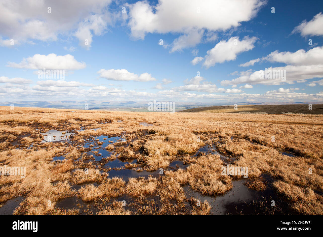 Peat hags near Loadpot Hill above Ullswater in the Lake District, UK ...