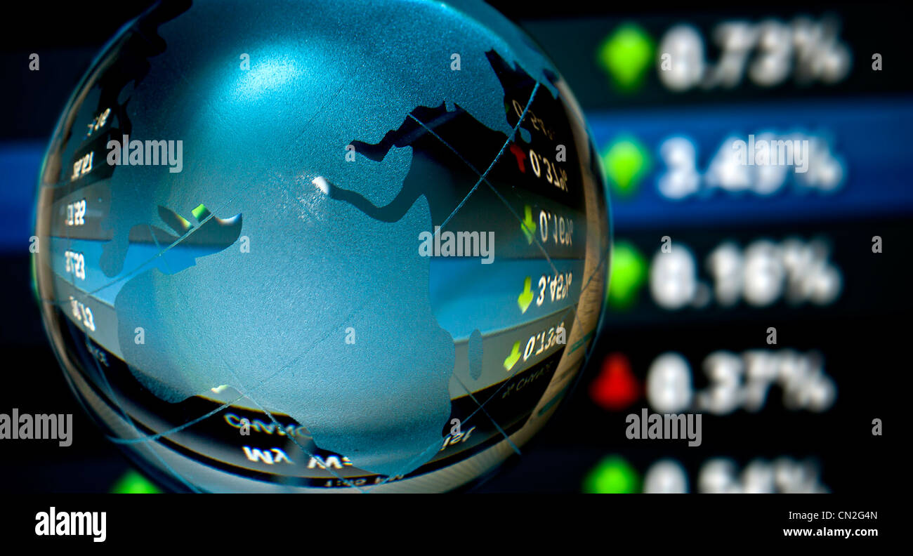 Globe earth computer screen hi-res stock photography and images - Alamy