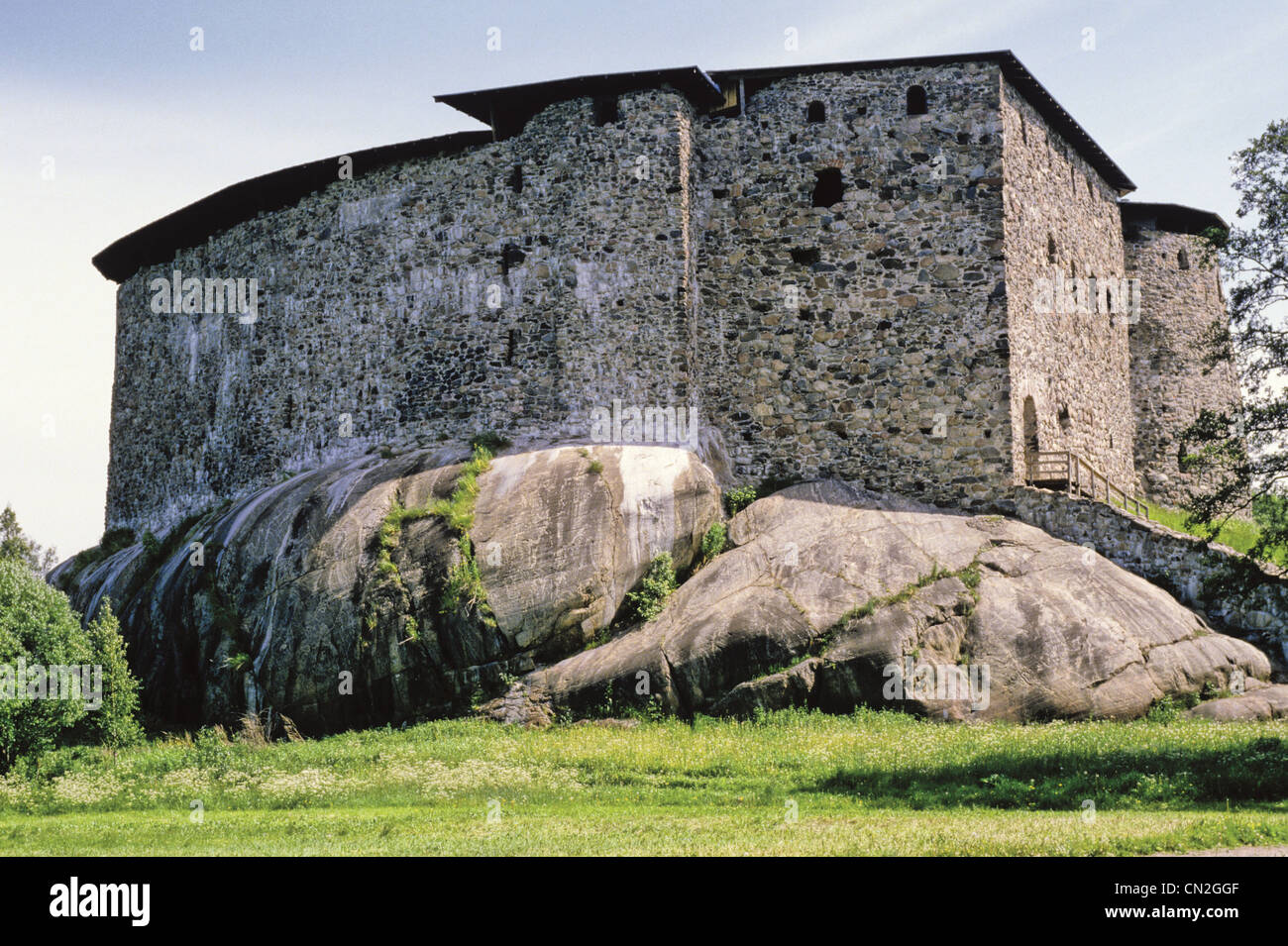 The Raseborg Castle is a medieval castle in Raseborg, Finland Stock ...