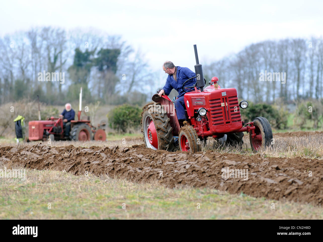 Ploughing match, UK Stock Photo - Alamy
