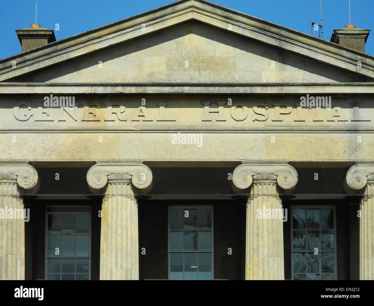 The old main entrance of Cheltenham General Hospital Stock Photo - Alamy