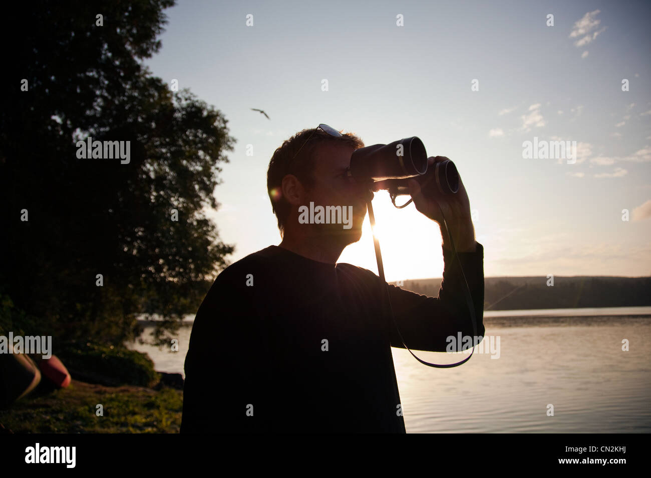 Man Binoculars Rural High Resolution Stock Photography and Images - Alamy
