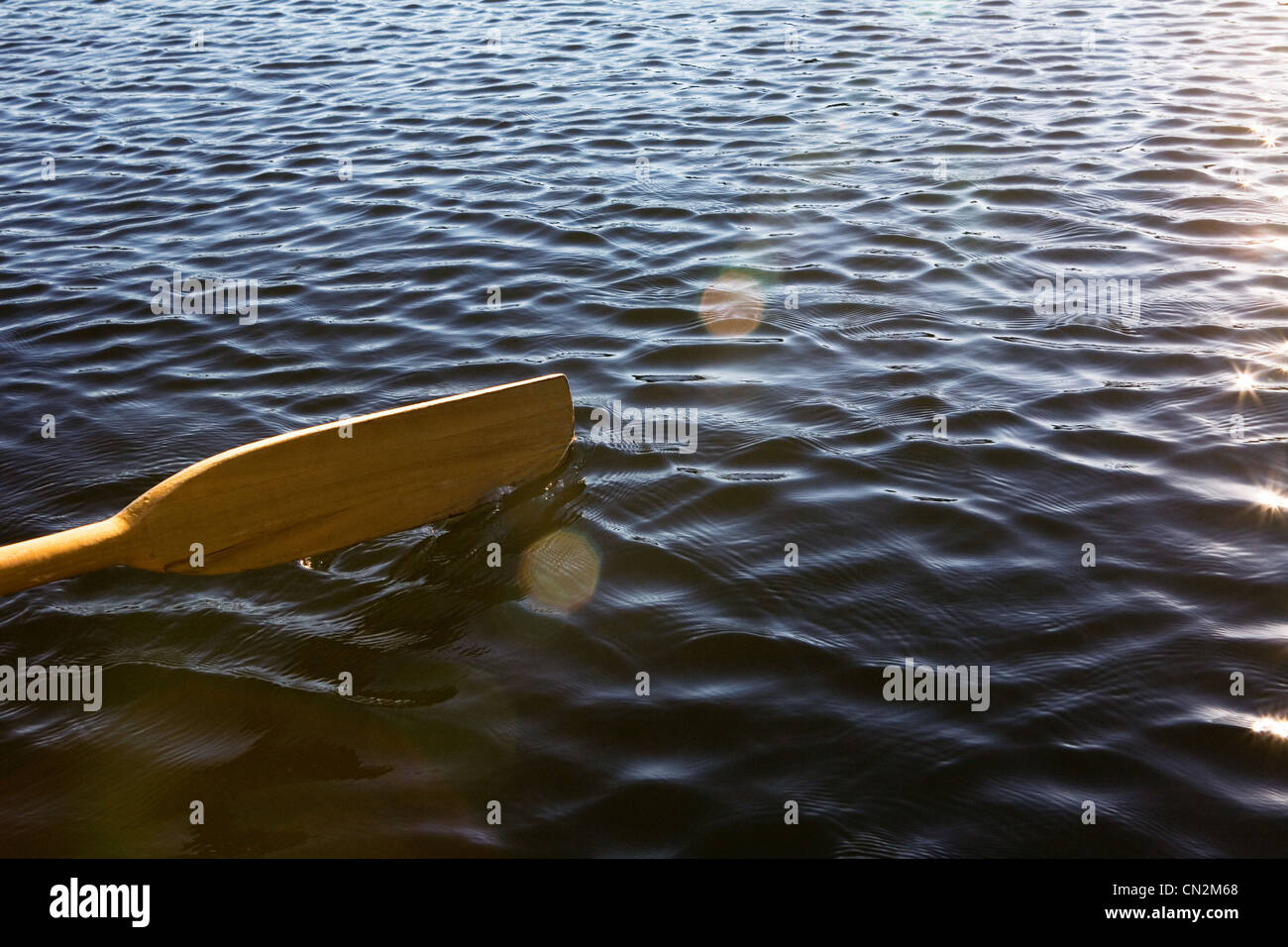 Oar on lake Stock Photo - Alamy