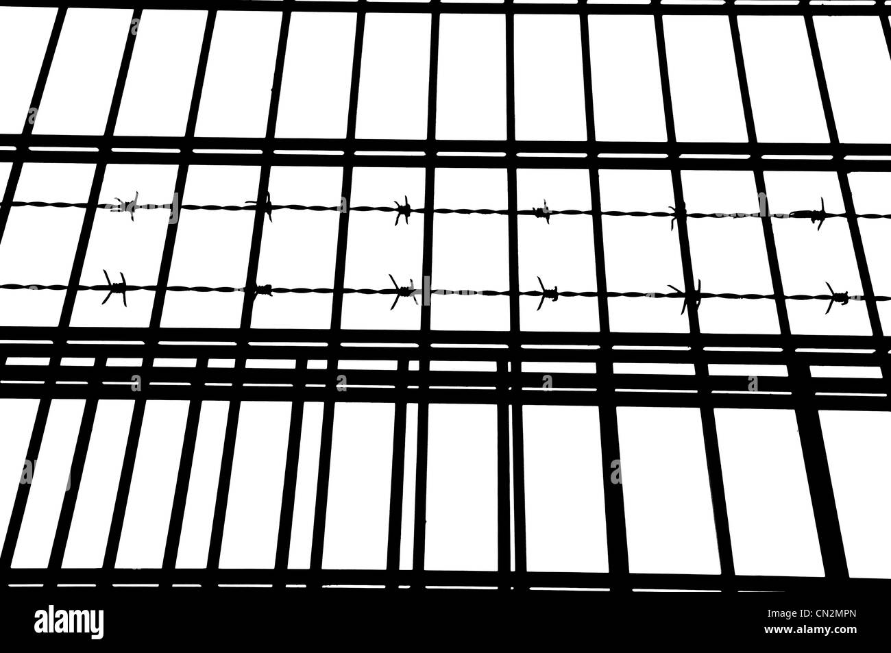 Security frame Black and White Stock Photos & Images - Alamy