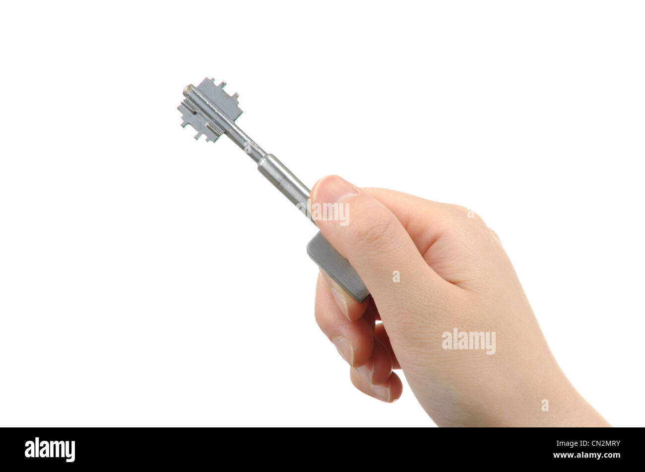 Estate agent key woman Cut Out Stock Images & Pictures - Alamy