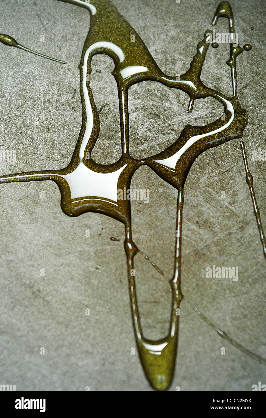 Cooking oil on surface Stock Photo - Alamy