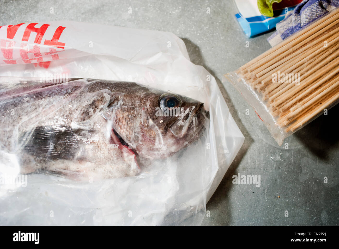 Plastic bag fish hi-res stock photography and images - Alamy
